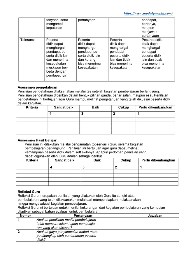 Modul Ajar Akidah Akhlak Kelas 8 Fase D Kurikulum Merdeka | PDF