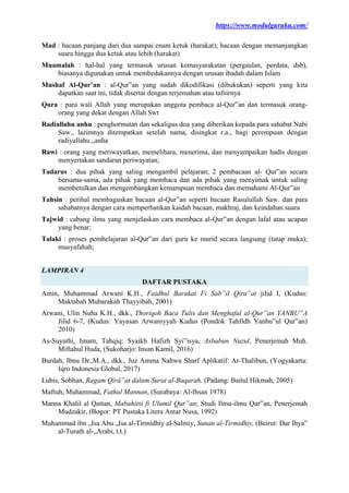 Modul Ajar Al-Qur’an Hadis Kelas 9 Fase D Kurikulum Merdeka | PDF