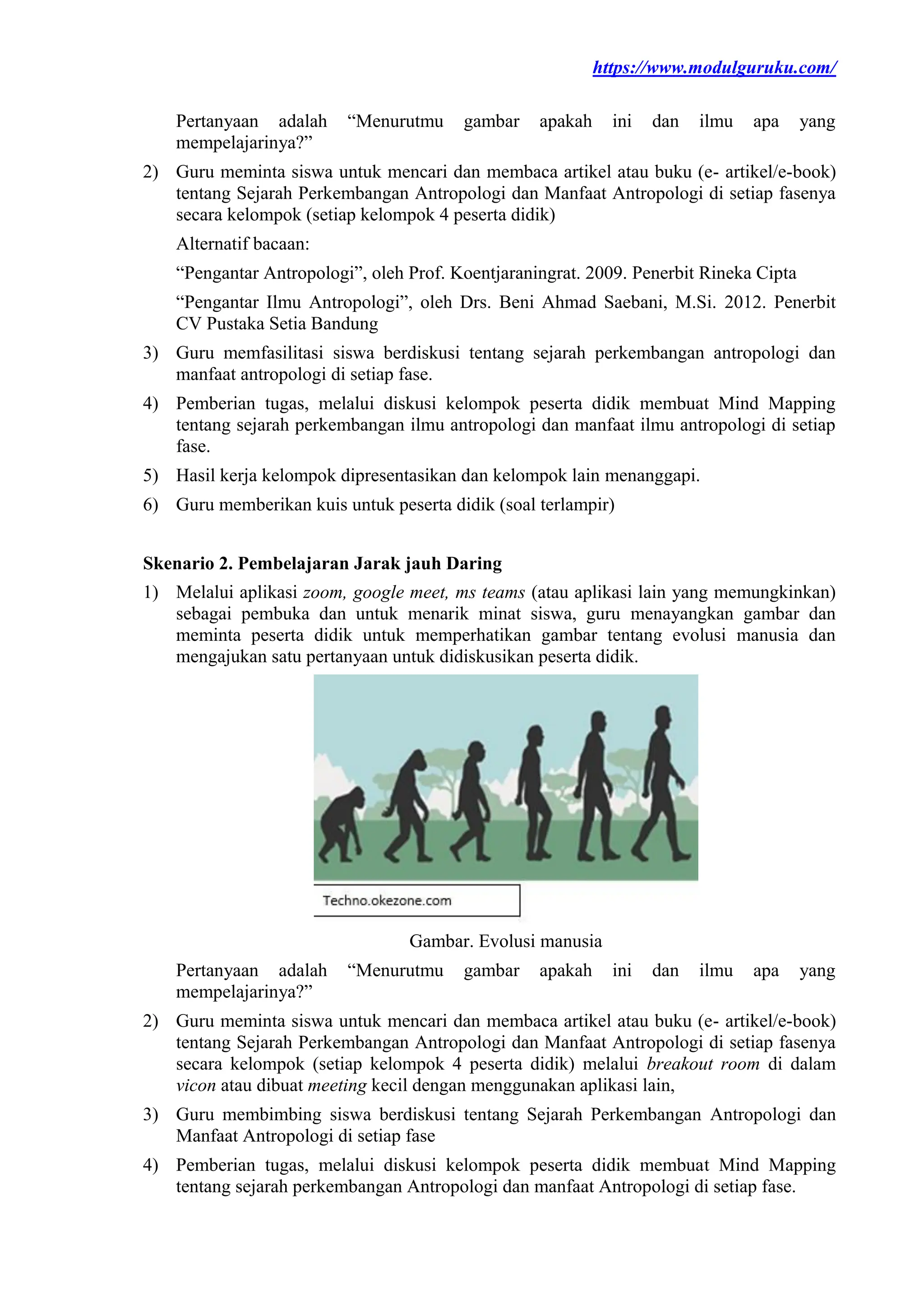 Modul Ajar Antropologi Kelas 11 Fase F Kurikulum Merdeka | PDF