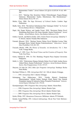 Modul Ajar Antropologi Kelas 12 Fase F Kurikulum Merdeka | PDF