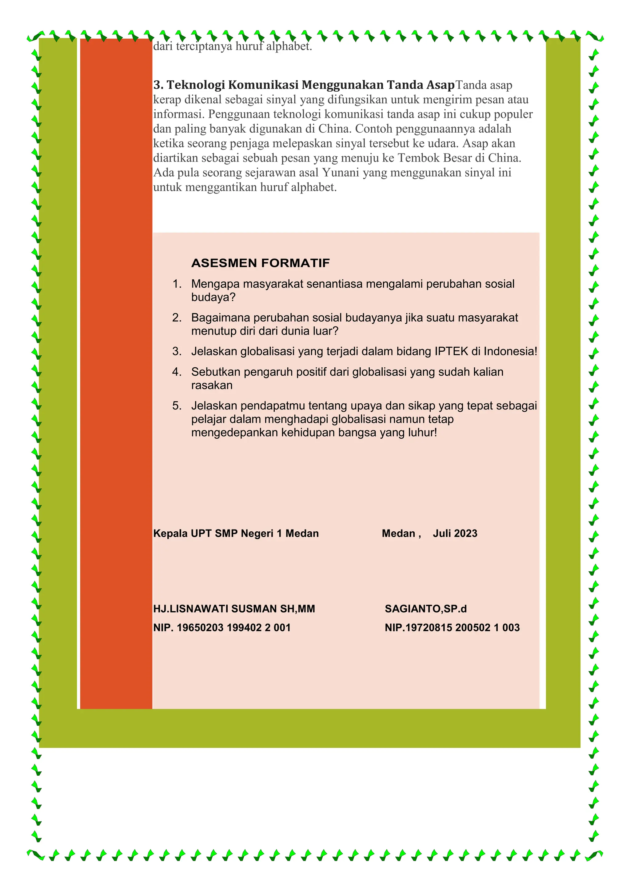 Modul IPS Kelas 9 kurikulum merdeka sem1 | DOCX