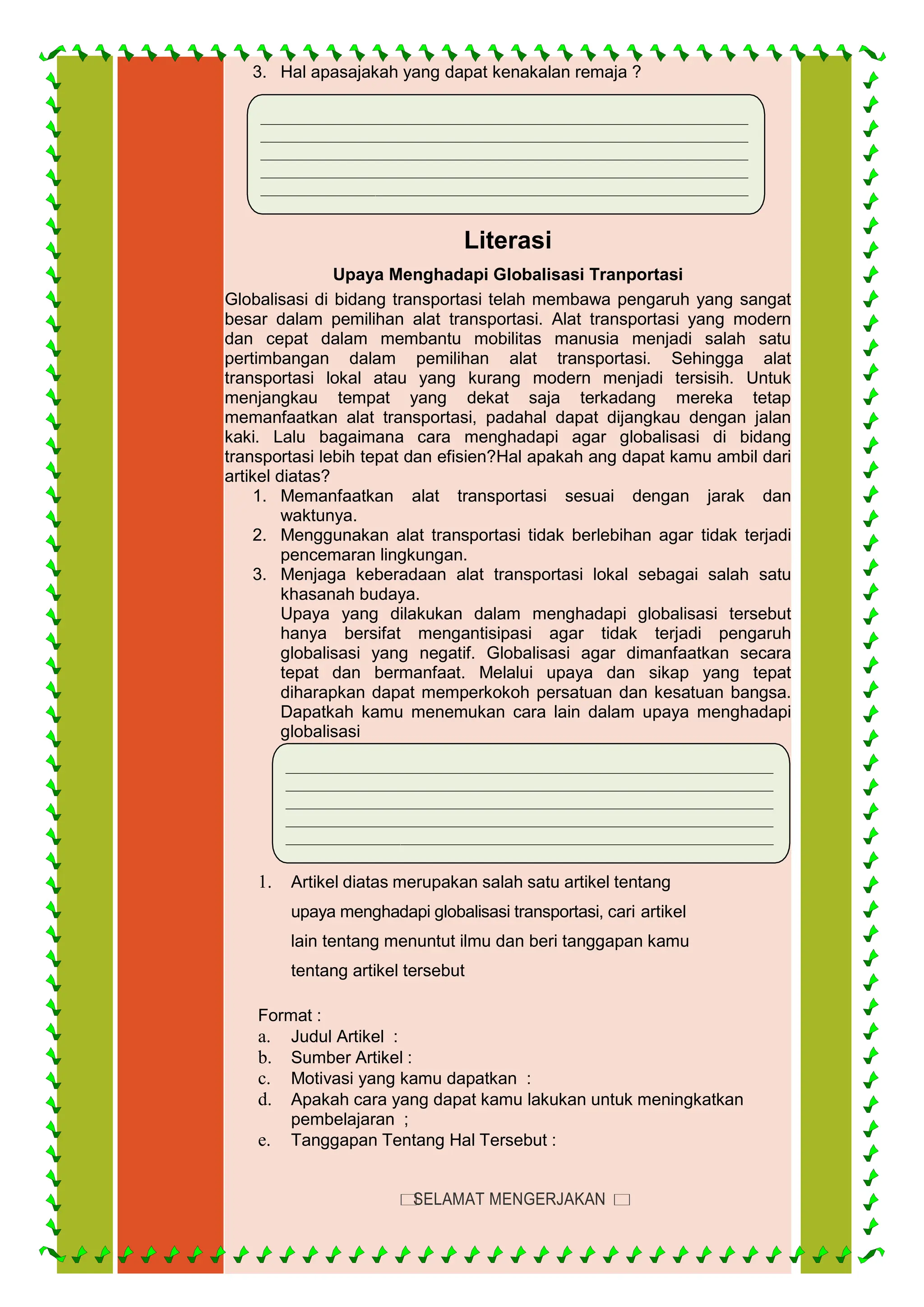 Modul IPS Kelas 9 kurikulum merdeka sem1 | DOCX