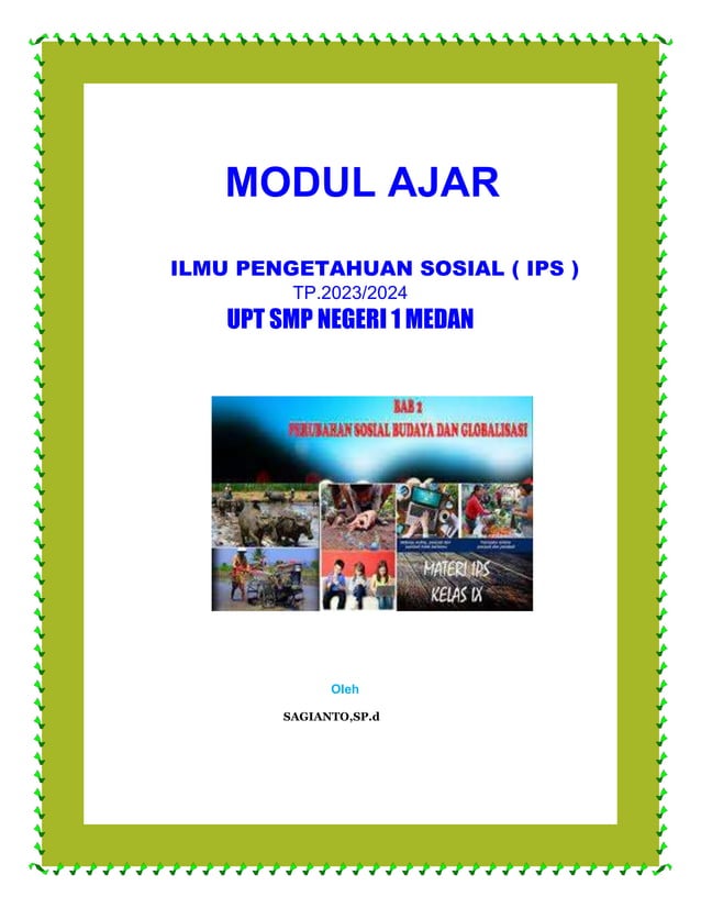 Modul IPS Kelas 9 kurikulum merdeka sem1 | DOCX