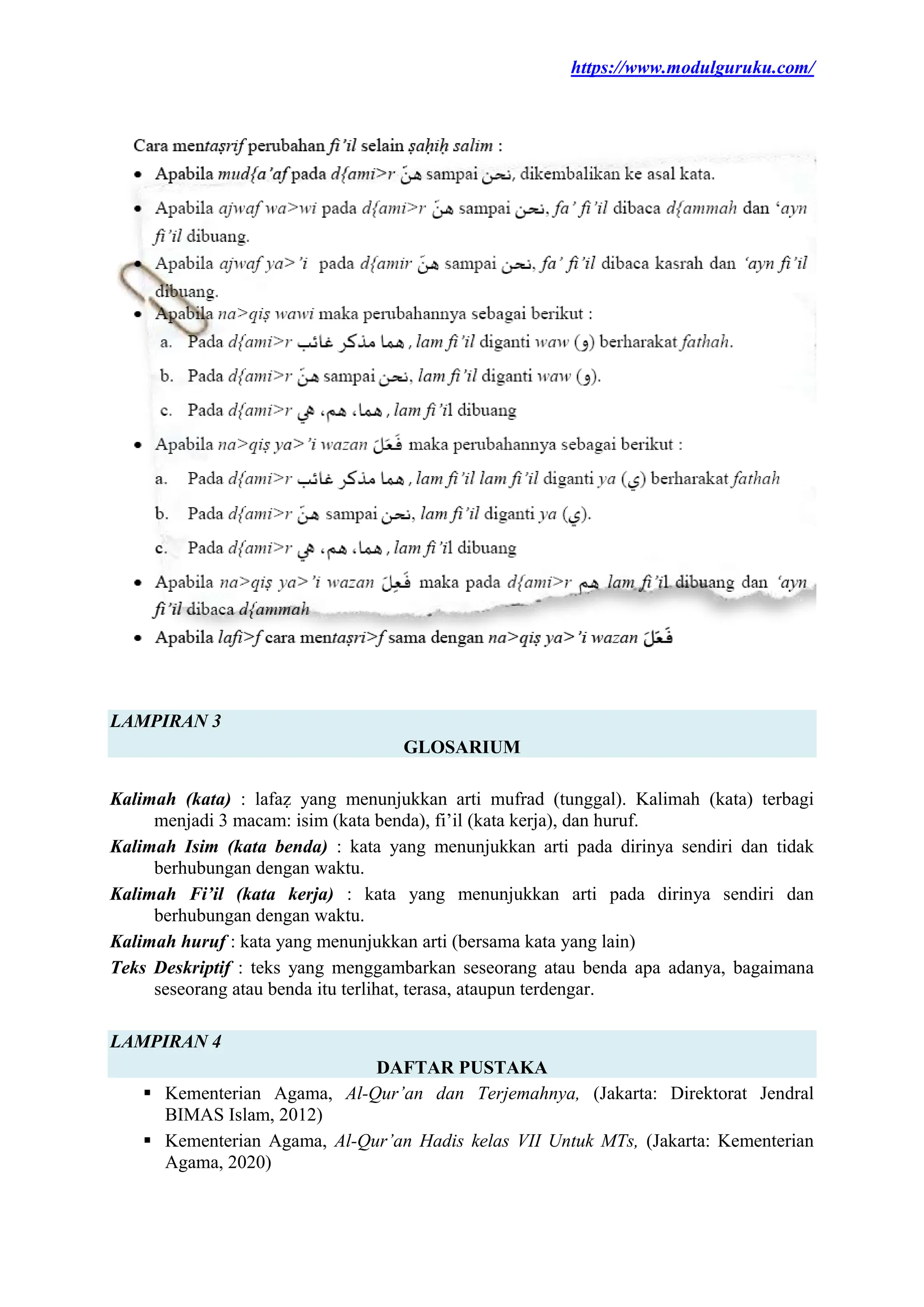 Modul Ajar Bahasa Arab Kelas 11 Fase F Kurikulum Merdeka | PDF