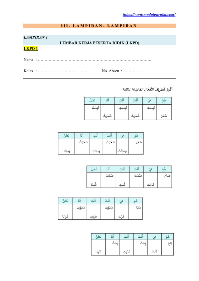 Modul Ajar Bahasa Arab Kelas 11 Fase F Kurikulum Merdeka | PDF