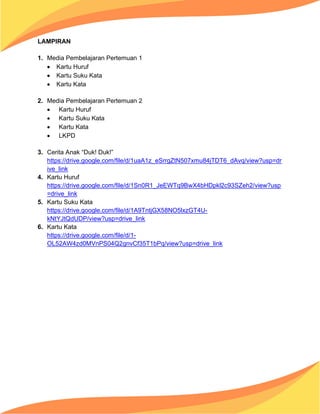 Modul Ajar Bahasa Indonesia - Membaca Kata Diawali Huruf 'b' - Fase A.pdf