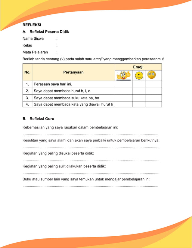 Modul Ajar Bahasa Indonesia - Membaca Kata Diawali Huruf 'b' - Fase A.pdf