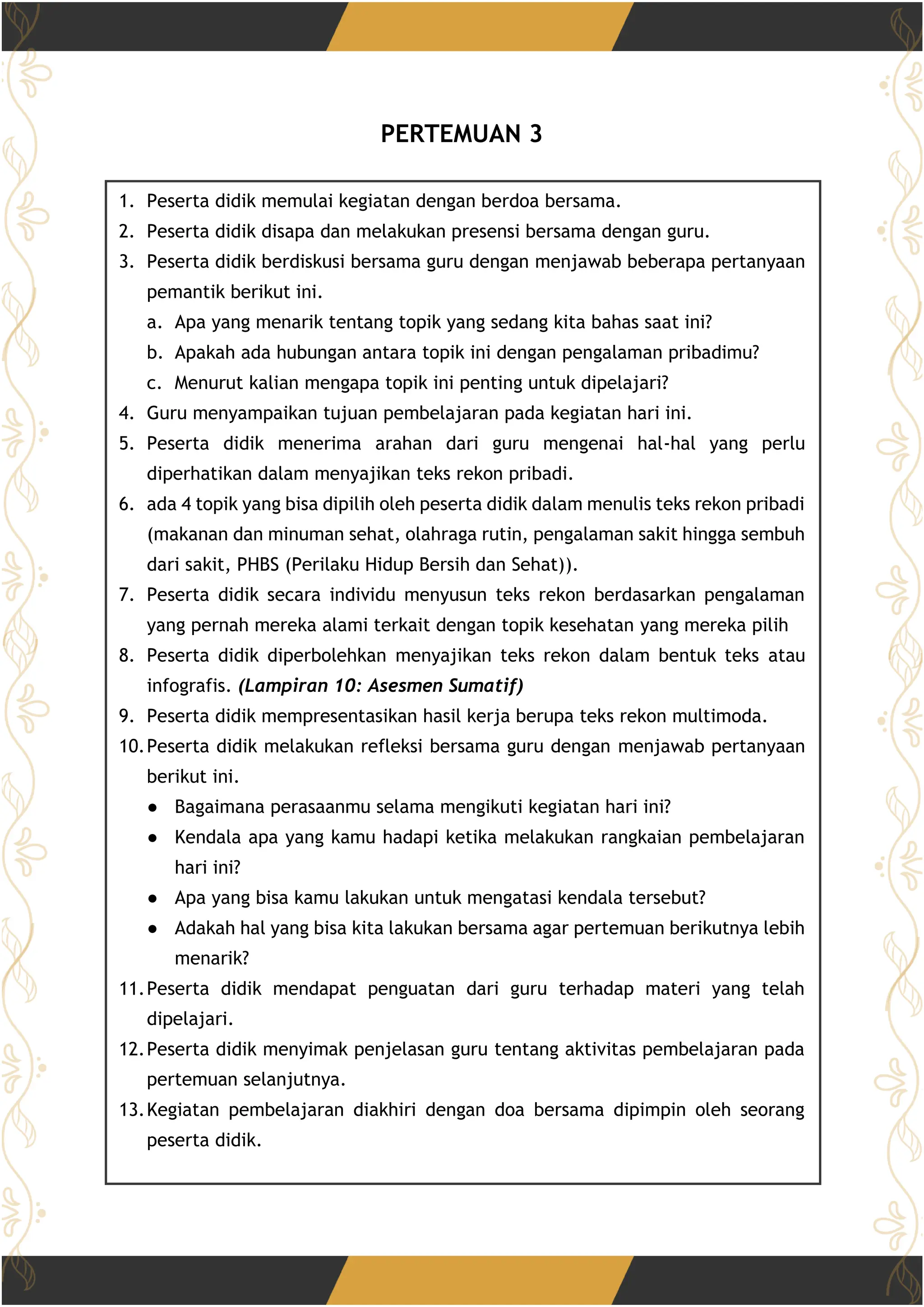 Modul Ajar Bahasa Indonesia - Menulis Teks Rekon - Fase D - qbJA2Y7mlY ...