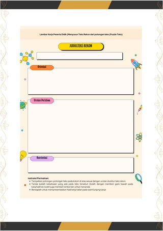 Modul Ajar Bahasa Indonesia - Menulis Teks Rekon - Fase D - qbJA2Y7mlY ...
