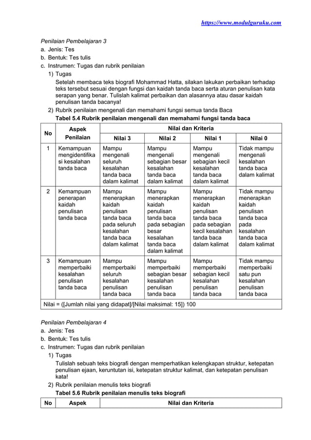 Modul Ajar Bahasa Indonesia Kelas 10 Fase E | PDF