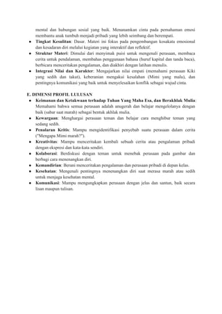 Modul Ajar Bahasa Indonesia Kelas 2 - KBC | PDF