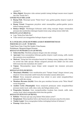 Modul Ajar Bahasa Indonesia Kelas 2 - KBC | PDF