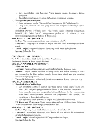 Modul Ajar Bahasa Indonesia Kelas 2 - KBC | PDF