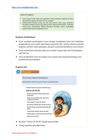 MODUL AJAR BAHASA INDONESIA KELAS 2 BAB 2 KURIKULUM MERDEKA.docx