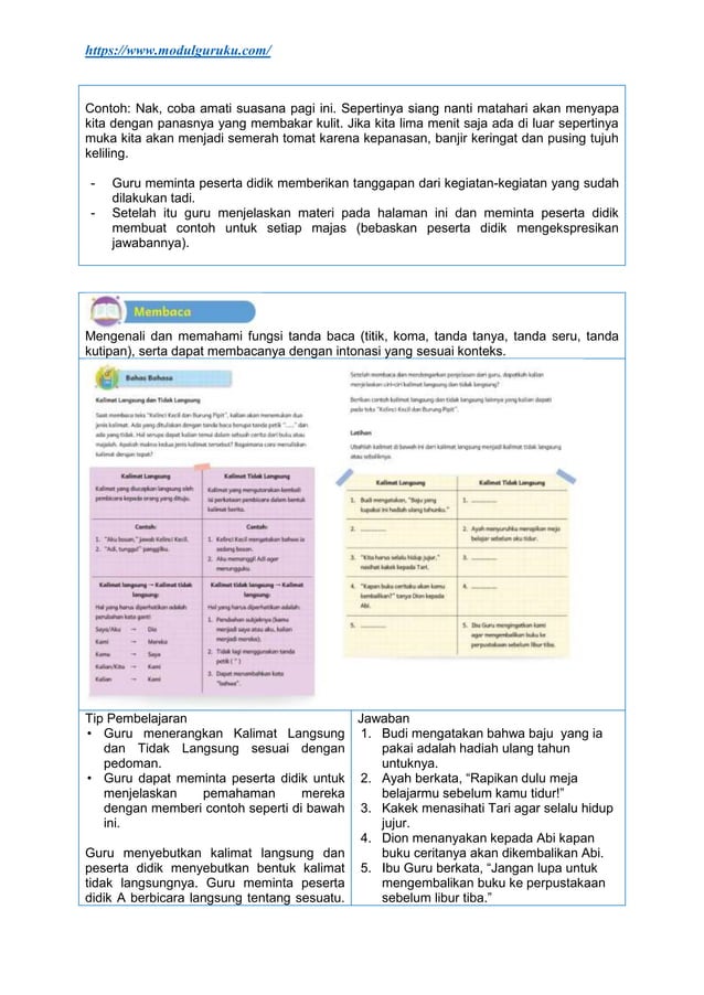 MODUL AJAR BAHASA INDONESIA KELAS 5 BAB 2 KURIKULUM MERDEKA.docx