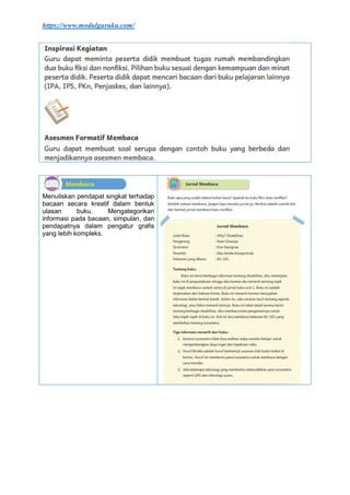 MODUL AJAR BAHASA INDONESIA KELAS 5 BAB 2 KURIKULUM MERDEKA.docx