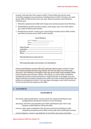 Modul Ajar BAHASA INDONESIA SMP KELAS 7 KURMER.docx