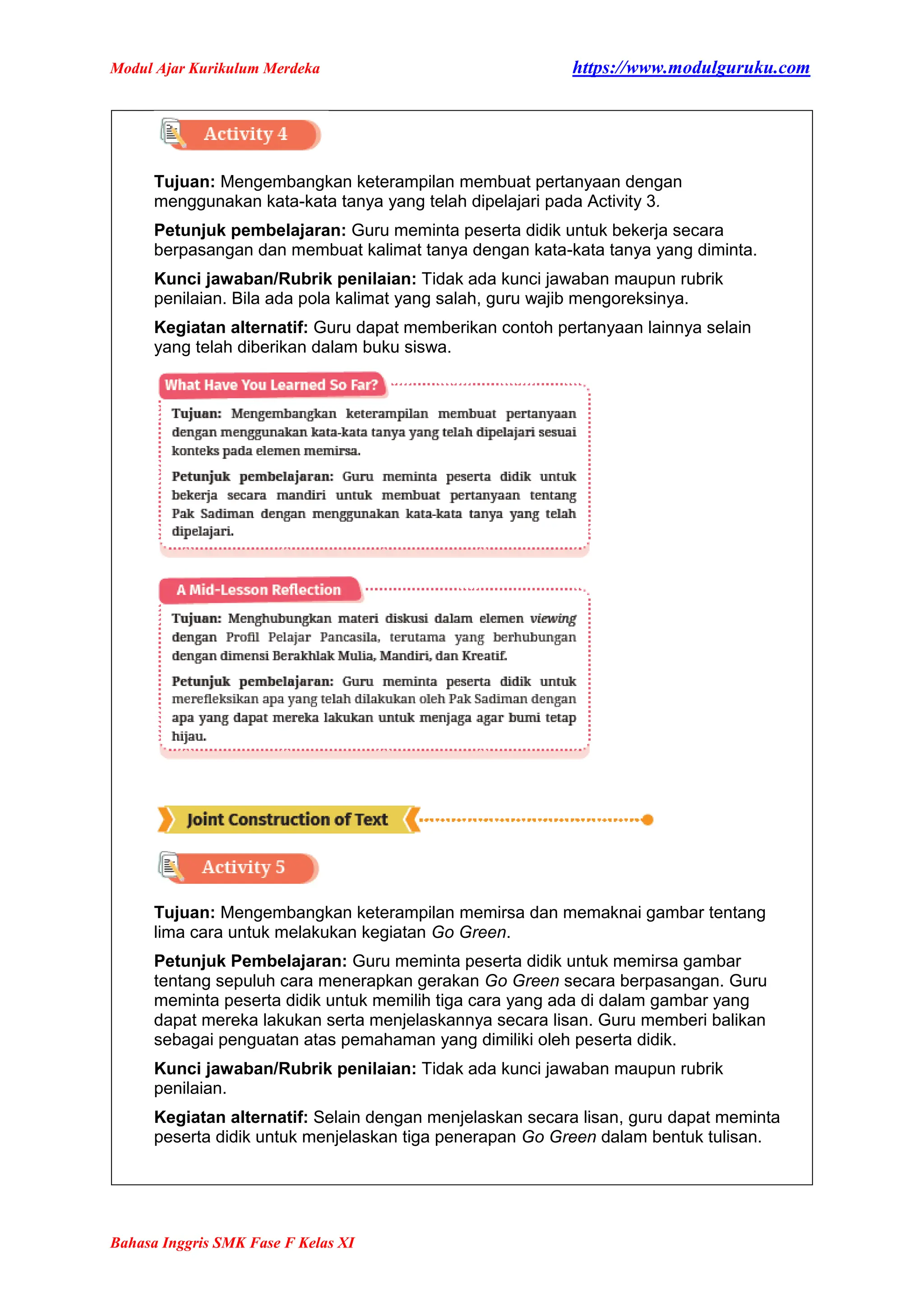 Modul Ajar Bahasa Inggris Kelas 11 Fase F | PDF