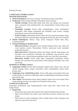 MODUL AJAR BAHASA INGGRIS KELAS 7 DEEP LEARNING CP 046 2025 | PDF