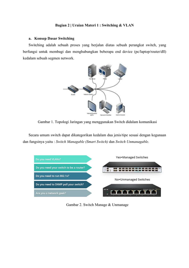 MODUL AJAR ADMINISTRASI INFRASTRUKTUR JARINGAN - SWITCHING & ROUTING (PPG TKI 2021) | PDF