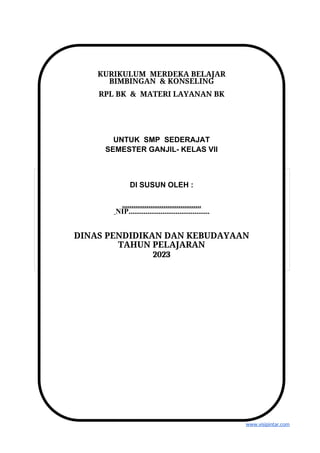 Modul Ajar BIMBINGAN KONSELING SMP KELAS 7 KURMER.docx