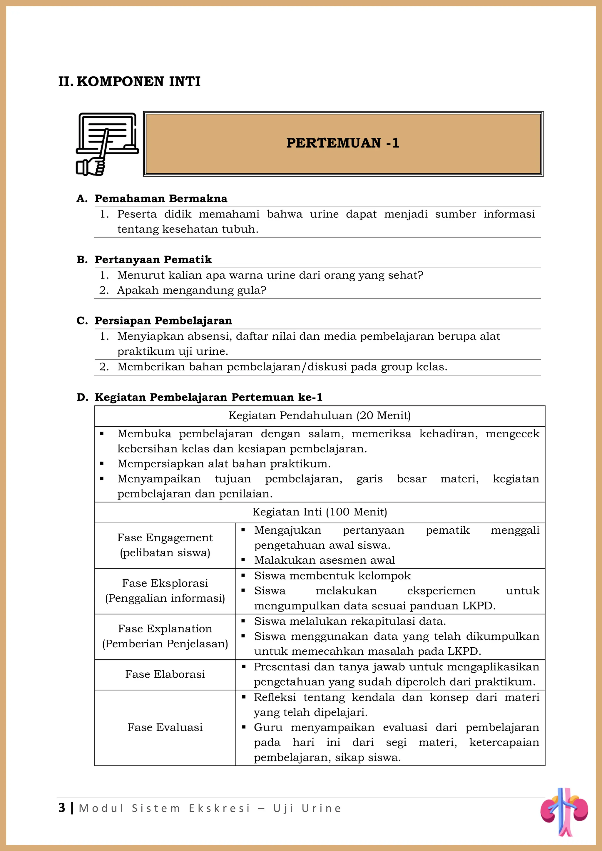 Modul Ajar Biologi - Modul Ajar Sistem Ekskresi - Uji Urine - Fase F.pdf