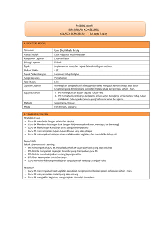 Modul Ajar BK SMK HIDMUS SEDAN.docx