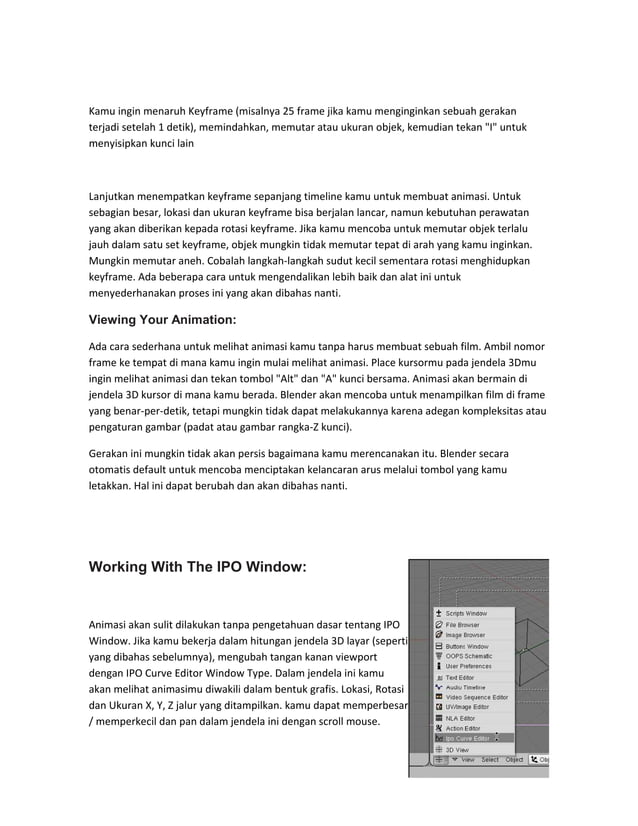 Modul Animasi 3D Blender 1 | PDF