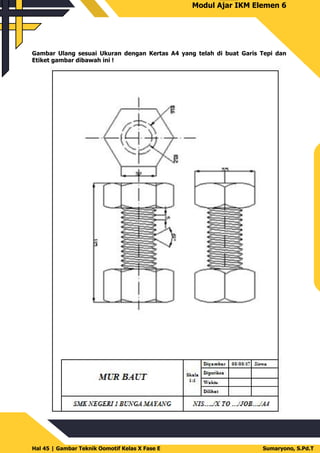 Modul Ajar Dasar-dasar Teknik Otomotif - RPP_MODUL GAMBAR TEKNIK ...