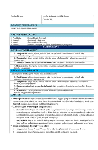 MODUL AJAR DESCRIPTIVE TEXT KELAS X SMK.pdf