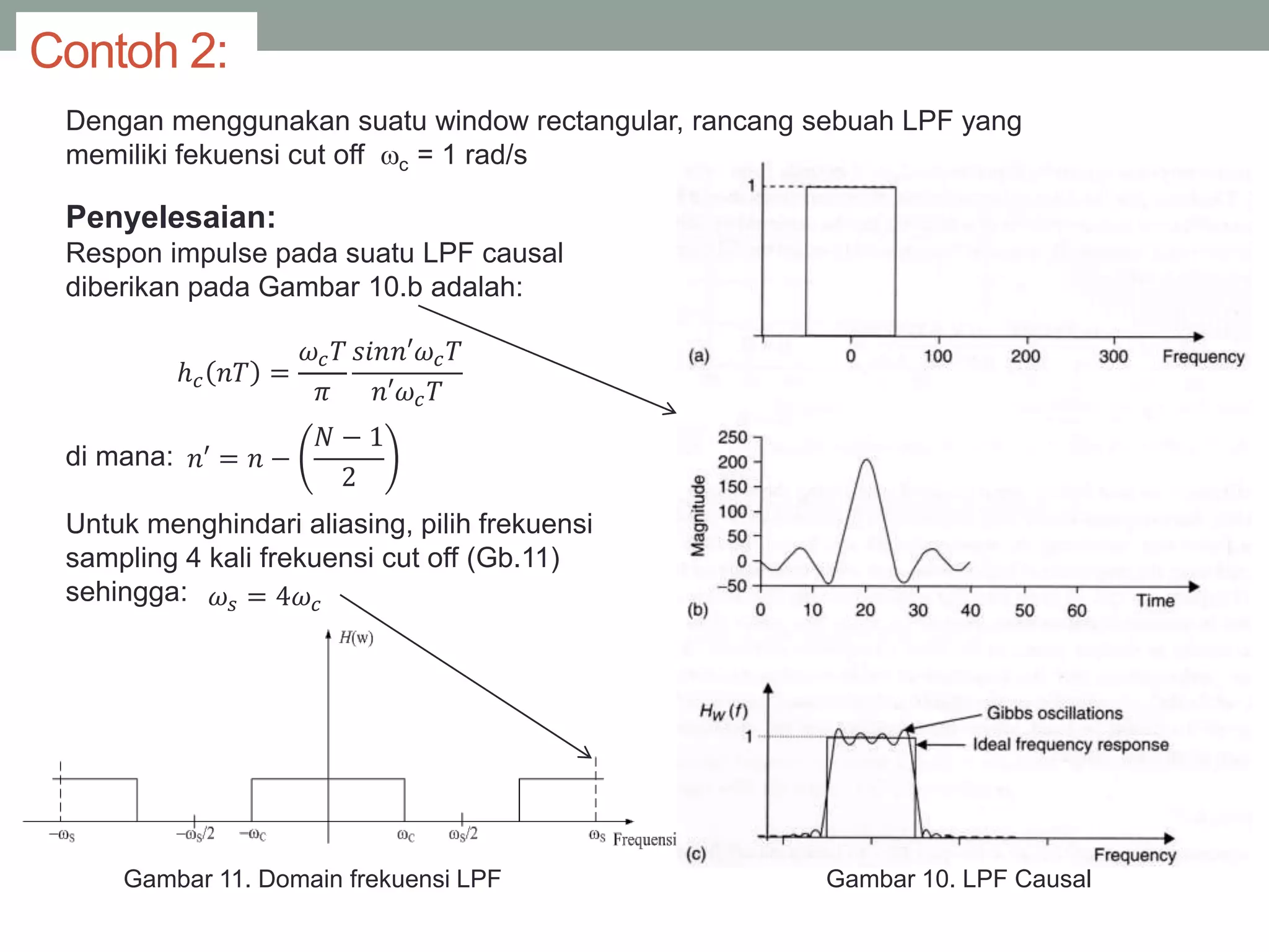 Modul ajar dsp_bab_8_design_filter_fir_2020_04_14 | PPTX