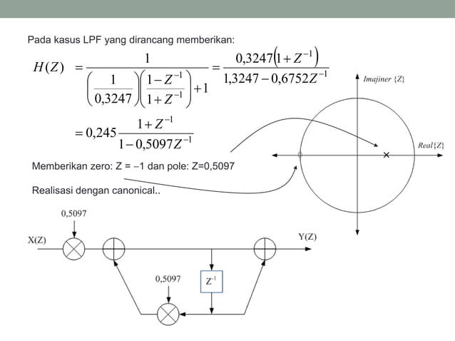 Modul ajar dsp_bab_9_design iir filter_2020_04 | PPTX