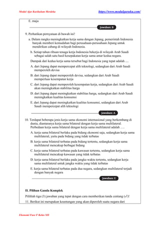 Modul Ajar Ekonomi Kelas 12 Fase F Kurikulum Merdeka | PDF