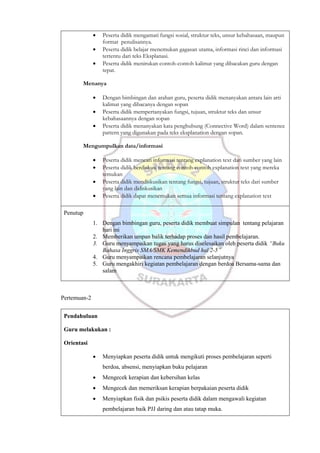 Modul Ajar Explanation Text XI F Bahasa Inggris | DOCX