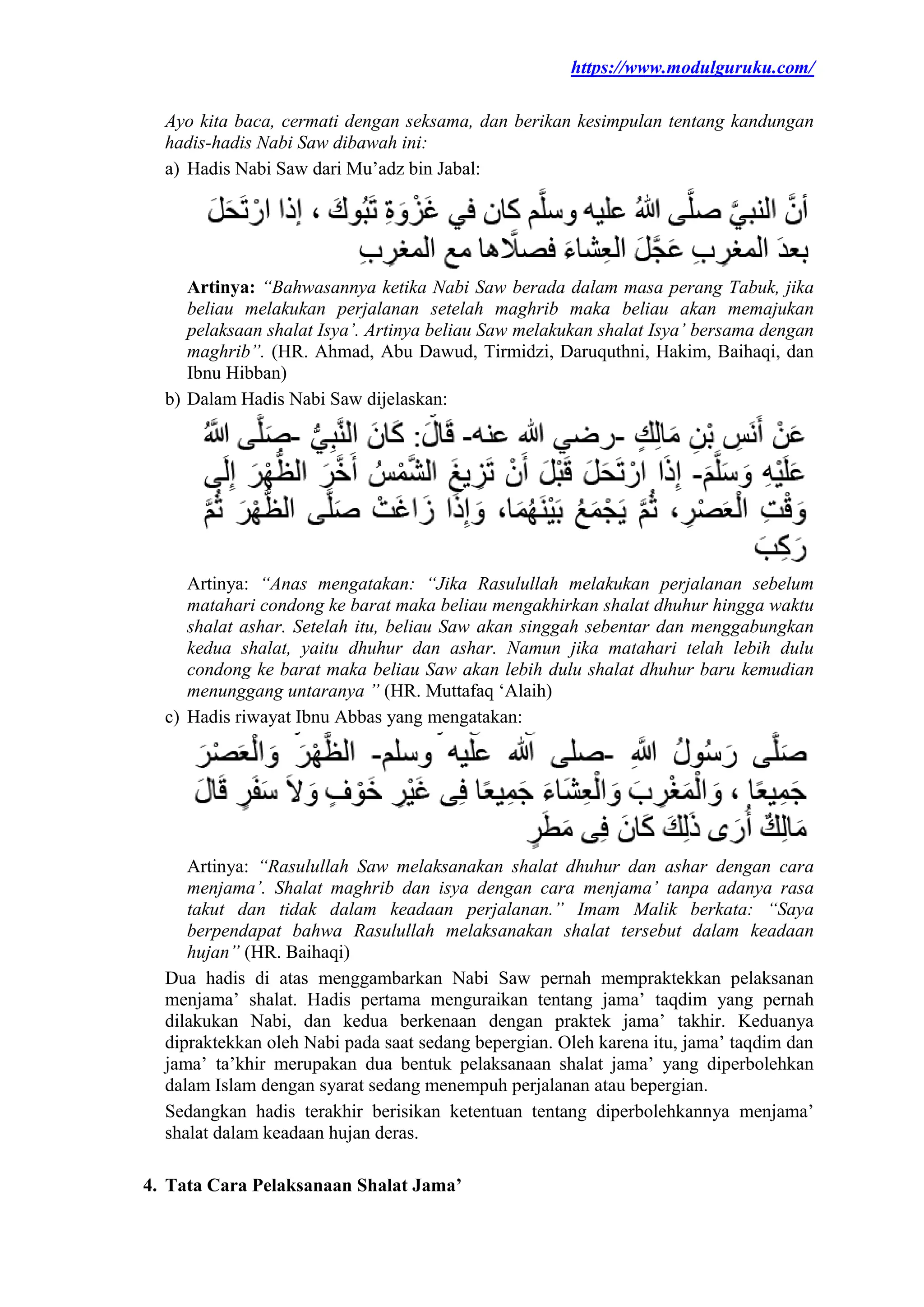 Modul Ajar Fikih Kelas 7 Fase D Kurikulum Merdeka | PDF