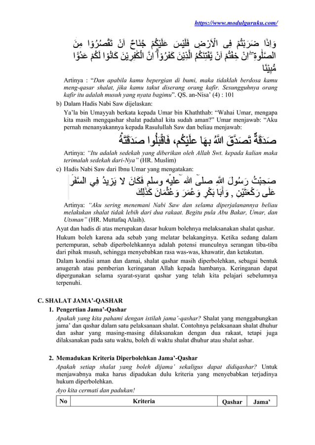 Modul Ajar Fikih Kelas 7 Fase D Kurikulum Merdeka | PDF