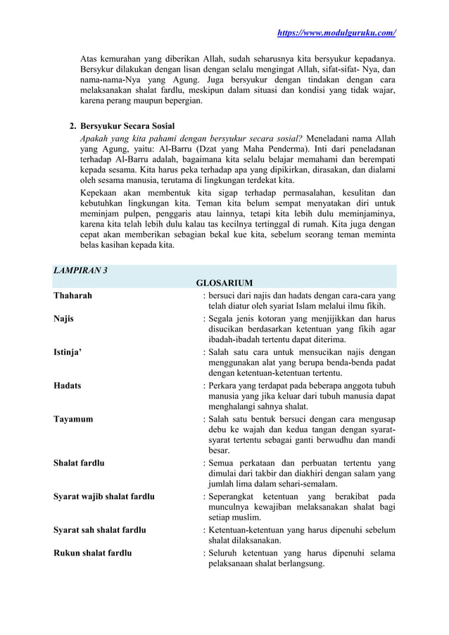 Modul Ajar Fikih Kelas 7 Fase D Kurikulum Merdeka | PDF