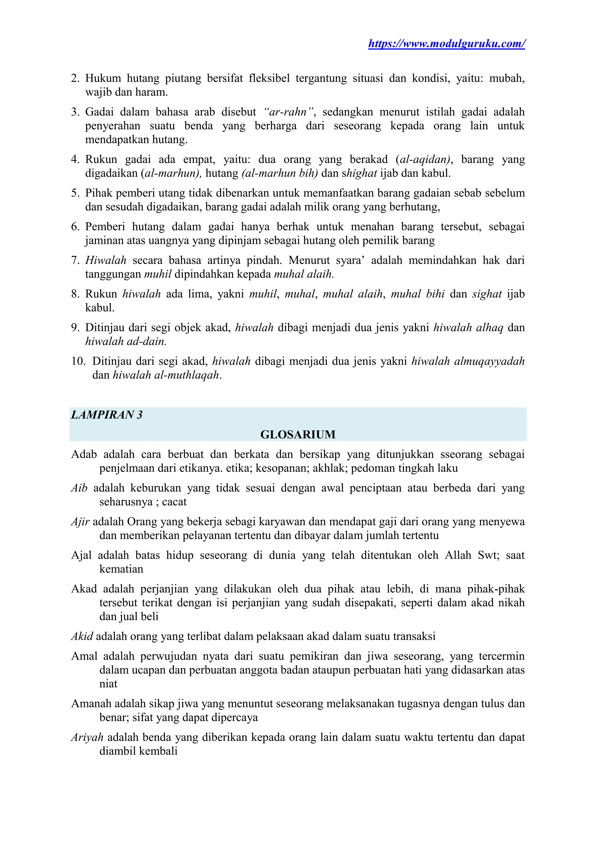 Modul Ajar Fikih Kelas 9 Fase D Kurikulum Merdeka | PDF