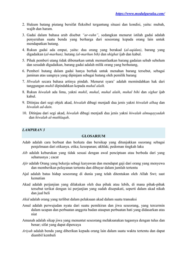 Modul Ajar Fikih Kelas 9 Fase D Kurikulum Merdeka | PDF