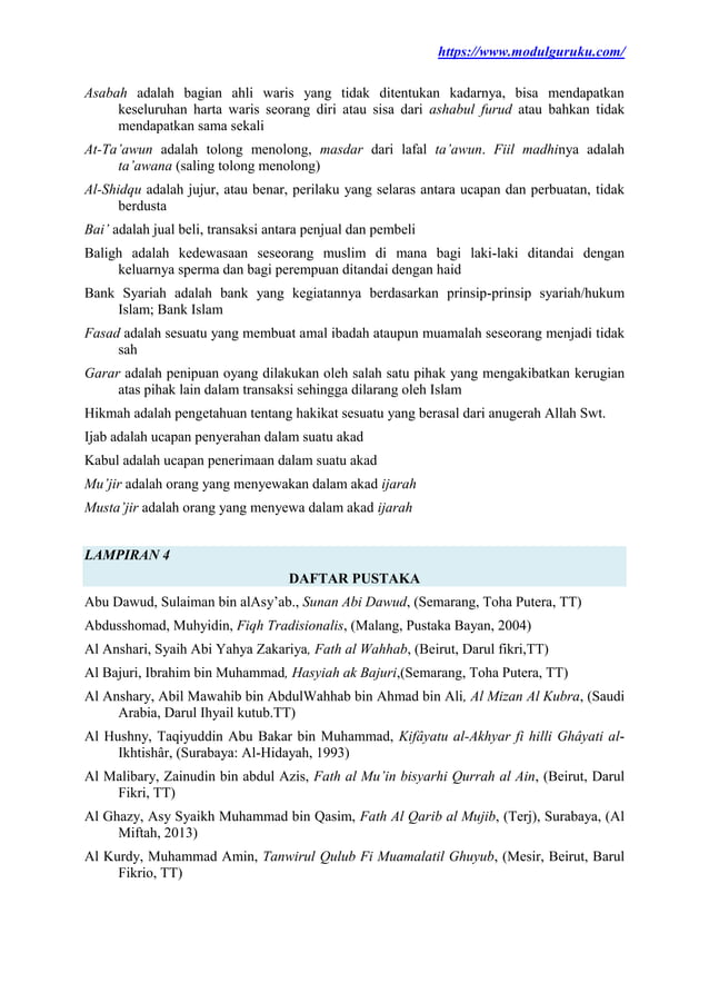 Modul Ajar Fikih Kelas 9 Fase D Kurikulum Merdeka | PDF