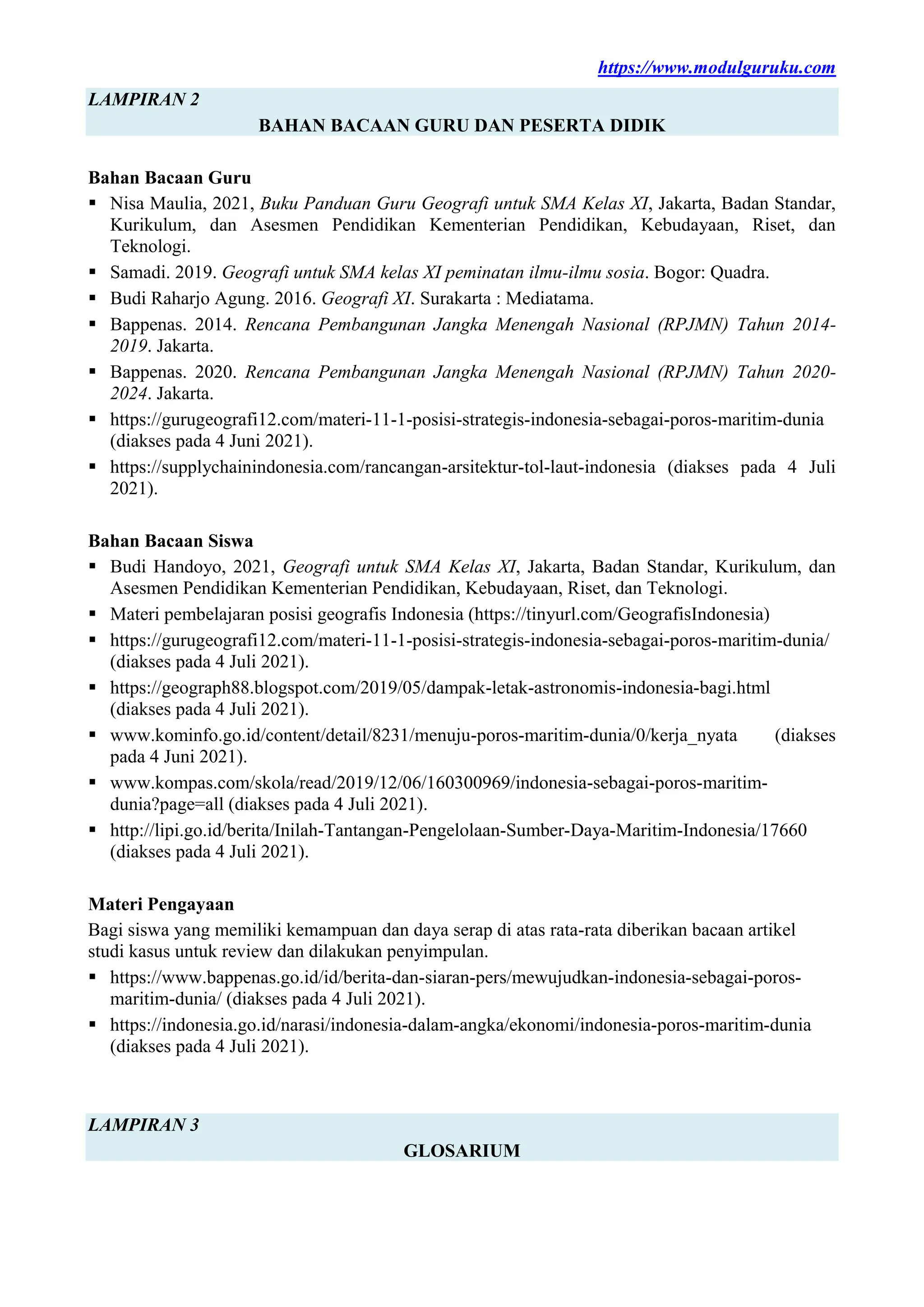 Modul Ajar Geografi Kelas 11 Fase F Kurikulum Merdeka | PDF