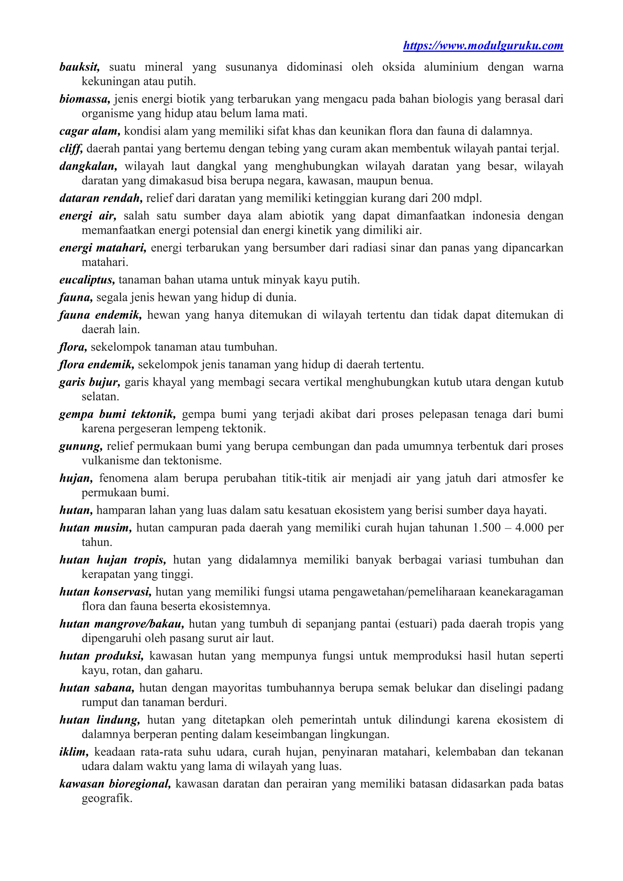 Modul Ajar Geografi Kelas 11 Fase F Kurikulum Merdeka | PDF