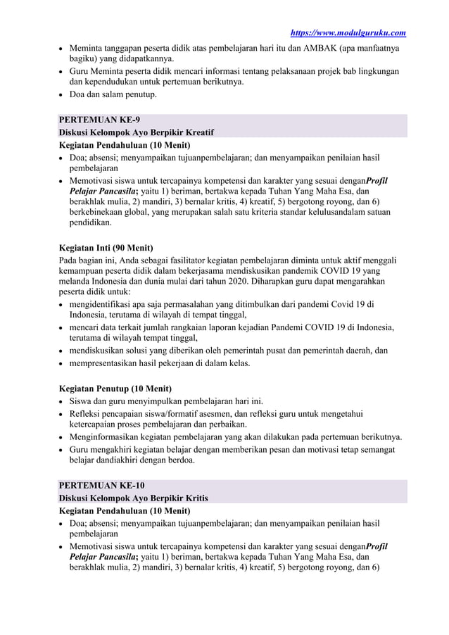Modul Ajar Geografi Kelas 11 Fase F Kurikulum Merdeka | PDF