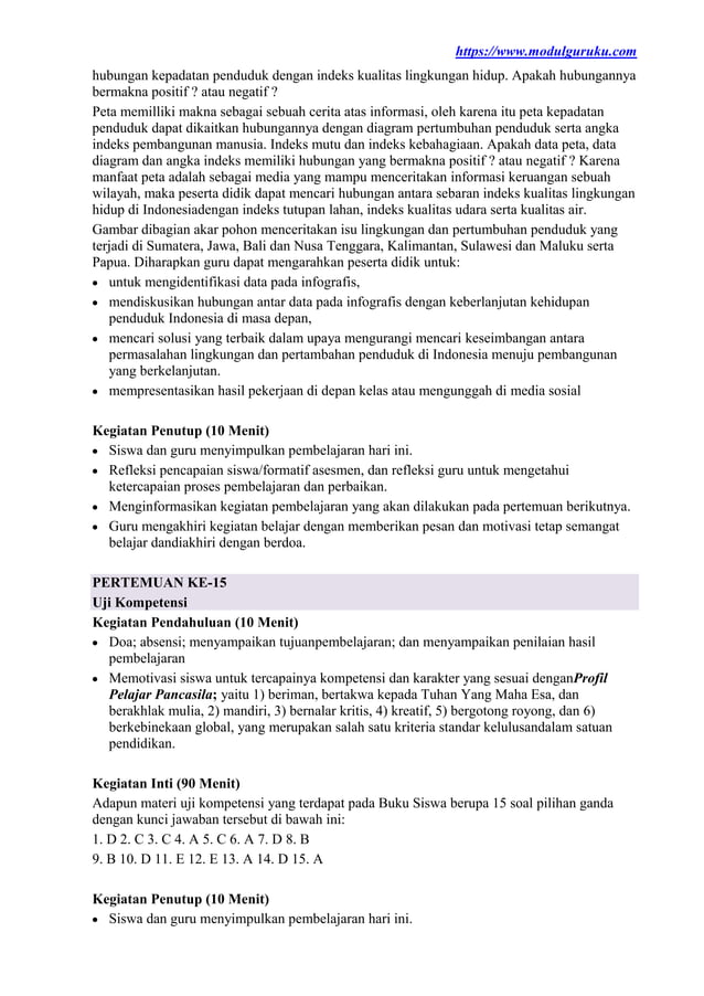 Modul Ajar Geografi Kelas 11 Fase F Kurikulum Merdeka | PDF