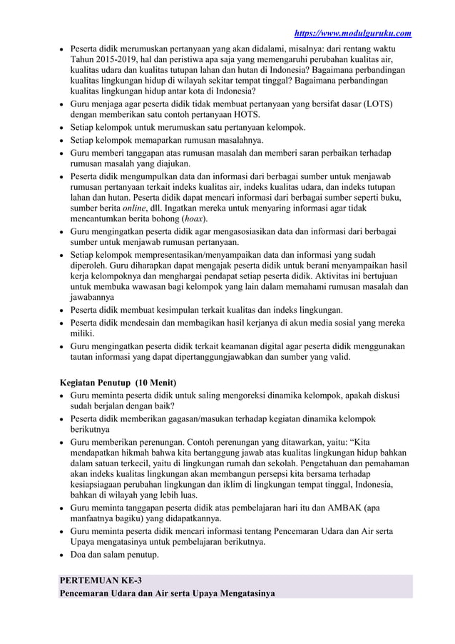 Modul Ajar Geografi Kelas 11 Fase F Kurikulum Merdeka | PDF