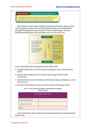 Modul Ajar Geografi Kelas 12 Fase F Kurikulum Merdeka | PDF