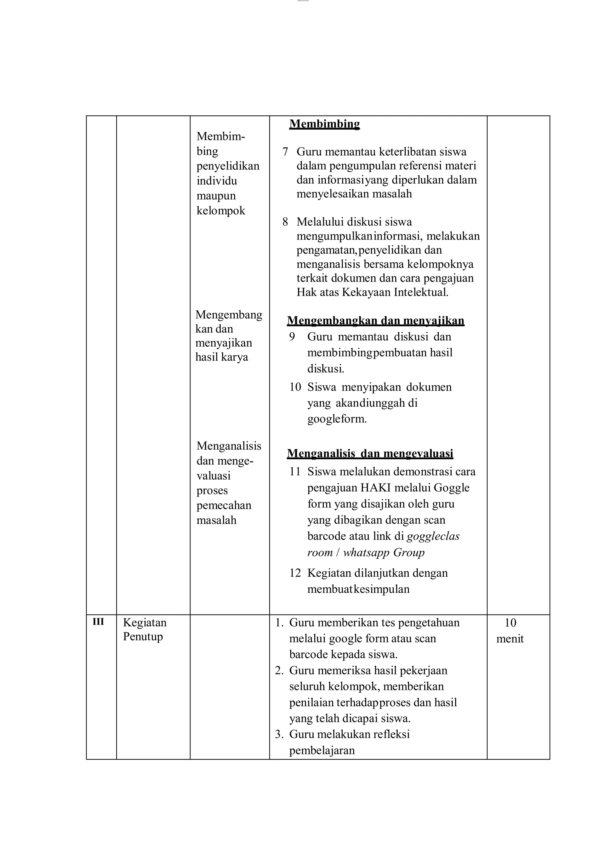 Modul Ajar HAKI.pdf untuk ke kelas 11 smk | PDF