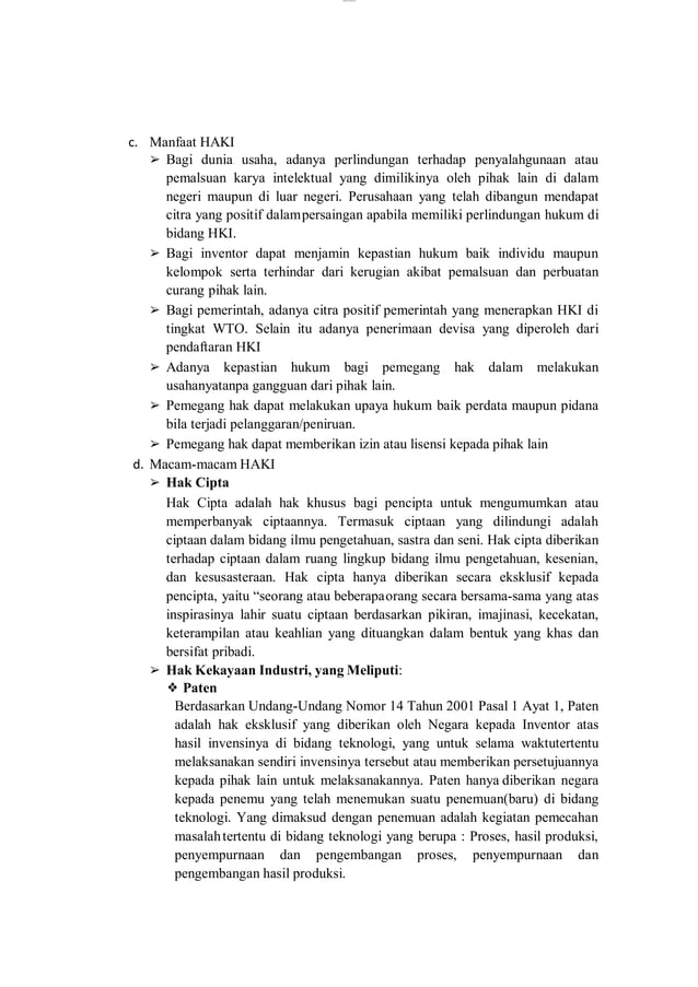 Modul Ajar HAKI.pdf untuk ke kelas 11 smk | PDF