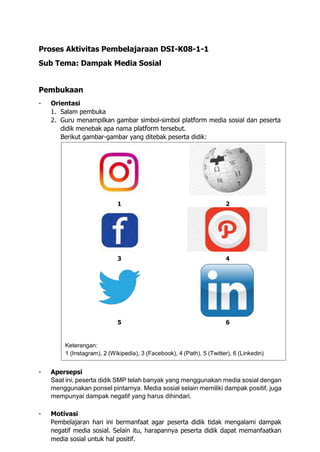Modul Ajar Informatika - PenSggunaan Media Sosial - Fase D.docx