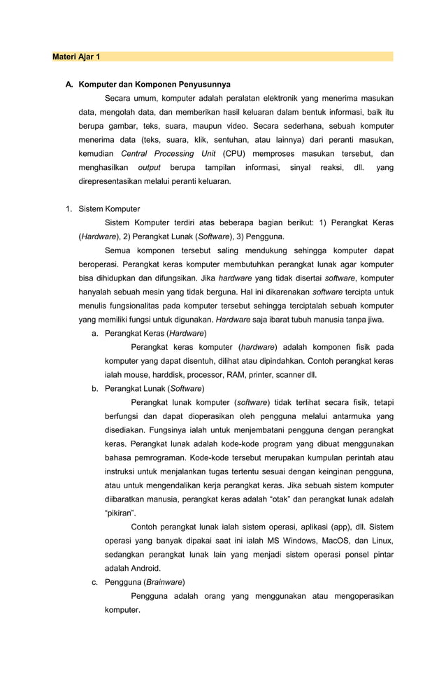 MODUL AJAR INFORMATIKA 3 - SISTEM KOMPUTER.docx